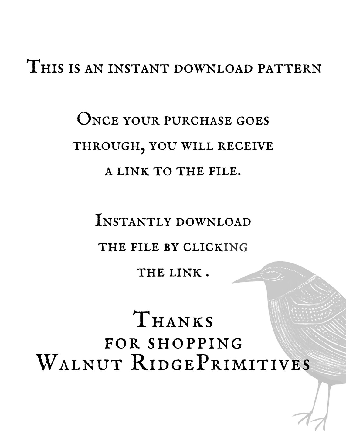 Primitive Folk Art Instant Download Blackbird Graphics Set - Etsy
