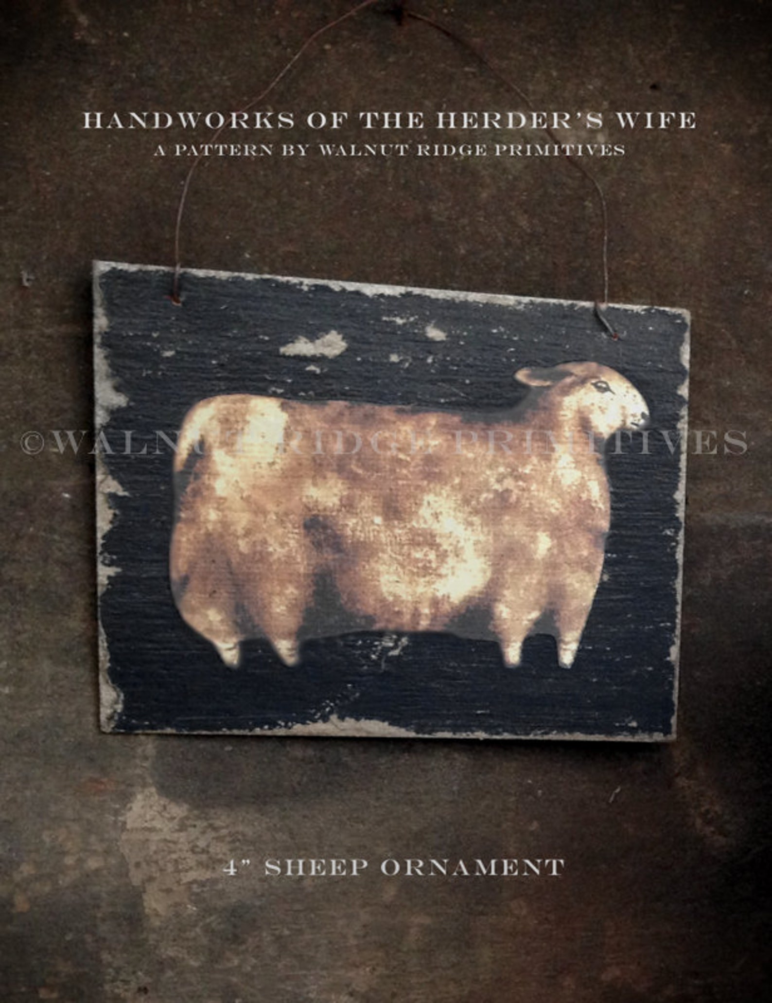 Primitive E-pattern Instant Download Sheep Pincushion Board, Ornament ...