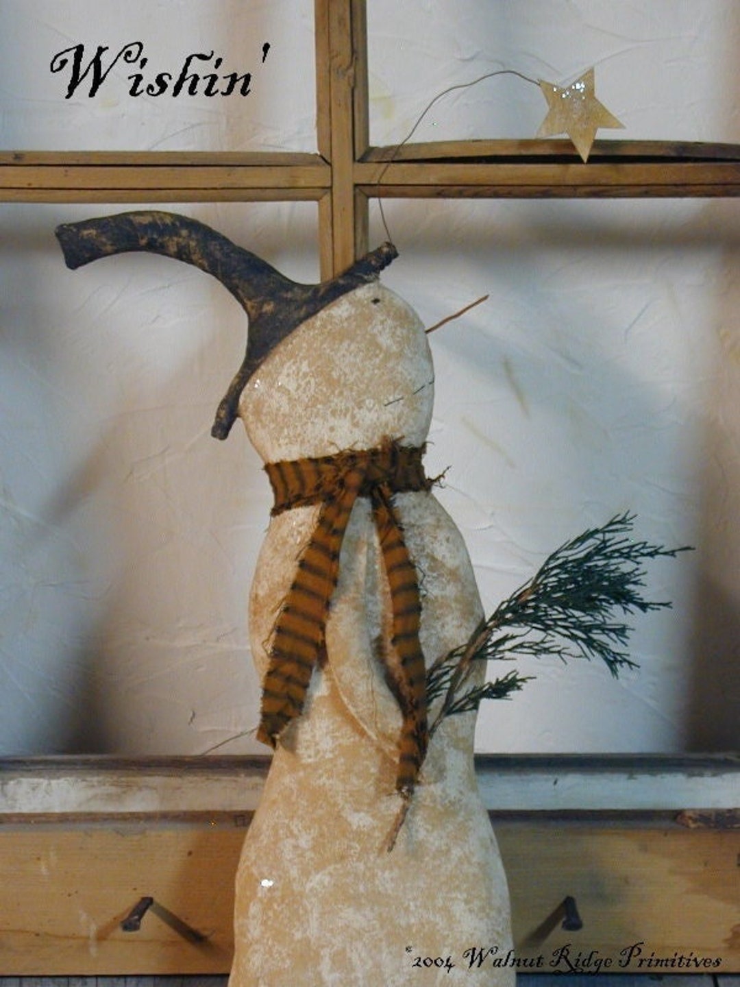 Primitive Snowman E-pattern Instant Download Sewing Pattern by Walnut ...