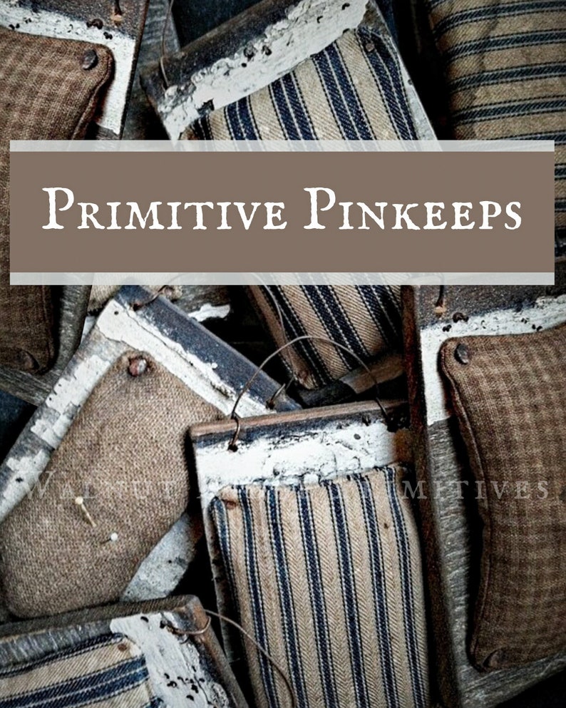 Primitive Pinkeeps Pincushion Pattern Instant Download by Walnut Ridge ...