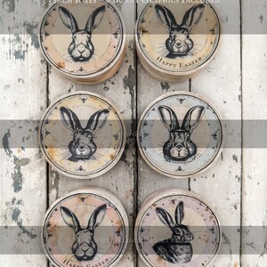 Primitive Spring Easter Bunny Boxes Instant Download Tutorial With ...