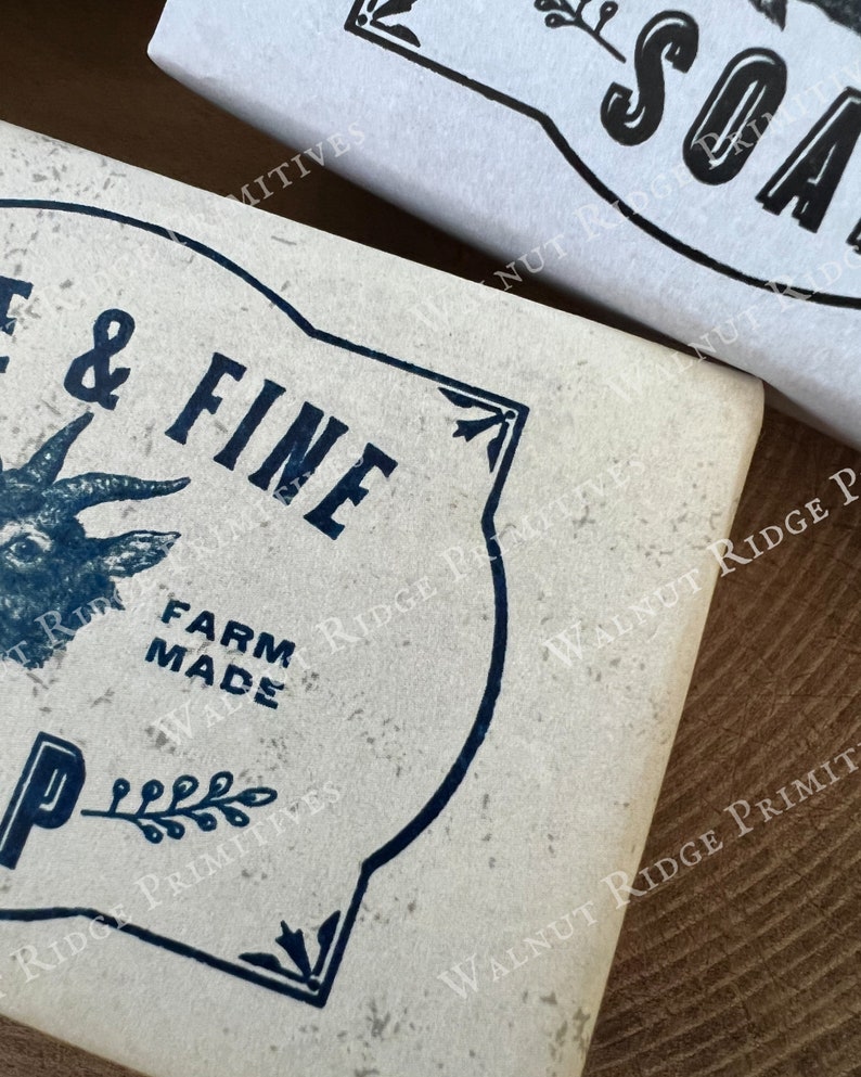 Primitive Vintage Farmhouse Old Fashioned Soap Labels Wraps - Etsy