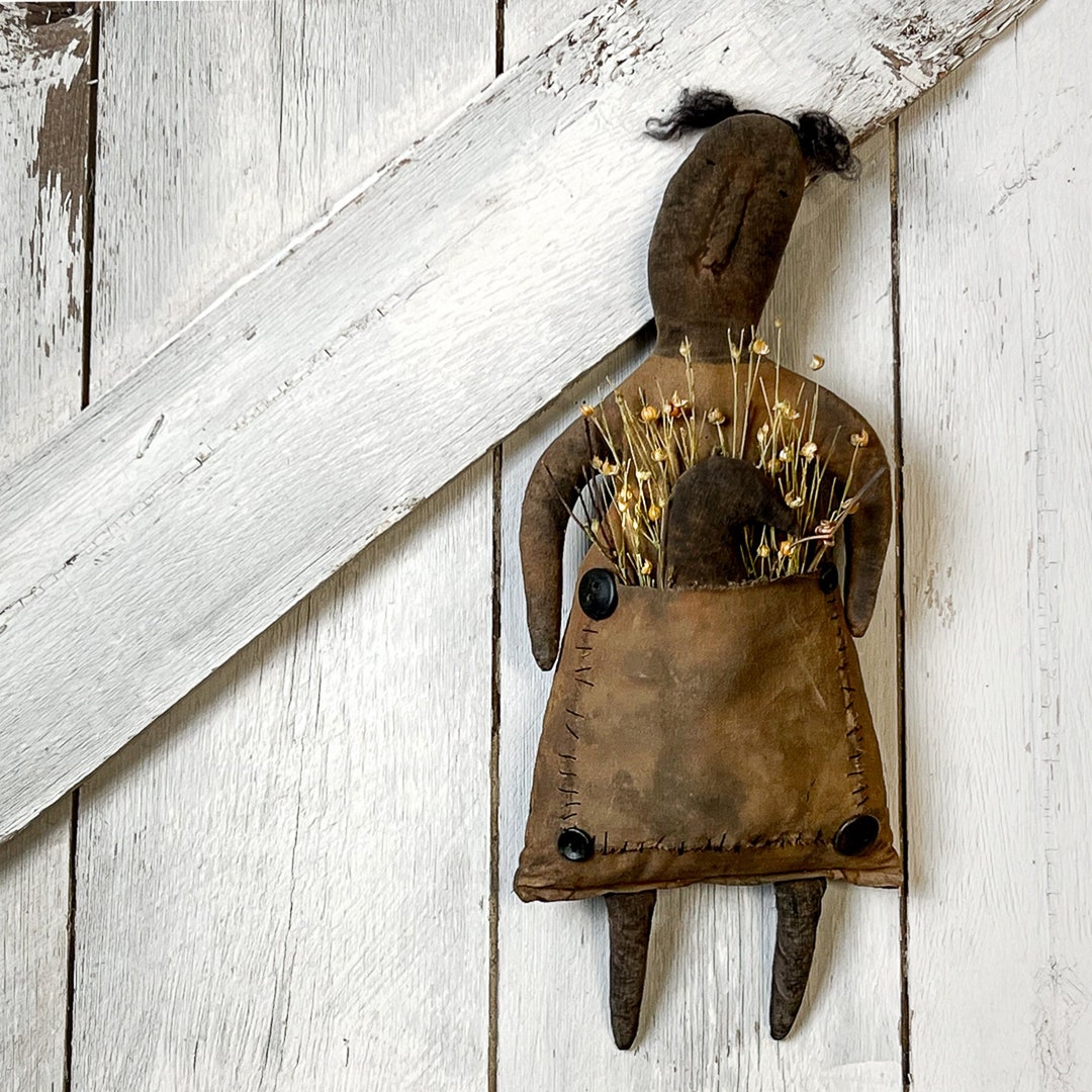 Primitive Doll Instant Download E-pattern Mizz Pity and Her Crow by ...