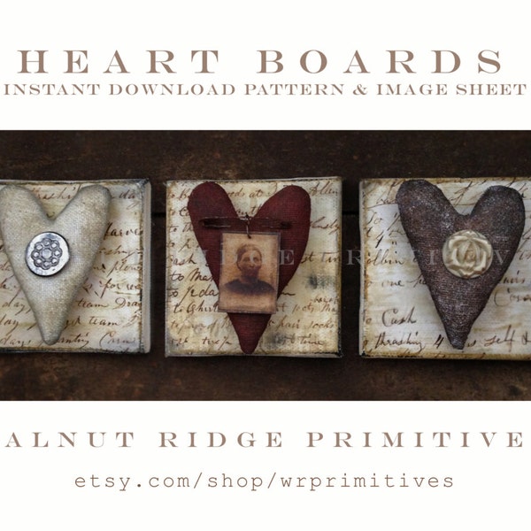 Primitive Valentine - Etsy