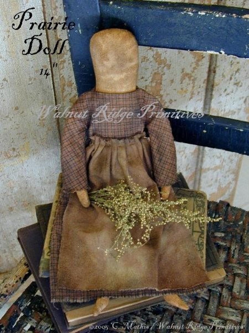 Primitive Instant Download E Pattern Prairie Doll by Walnut Ridge ...