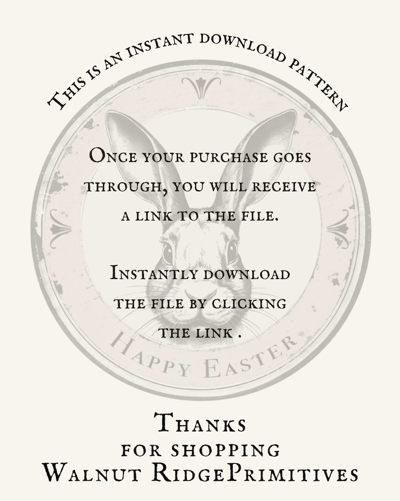 Primitive Spring Easter Bunny Boxes Instant Download Tutorial With ...