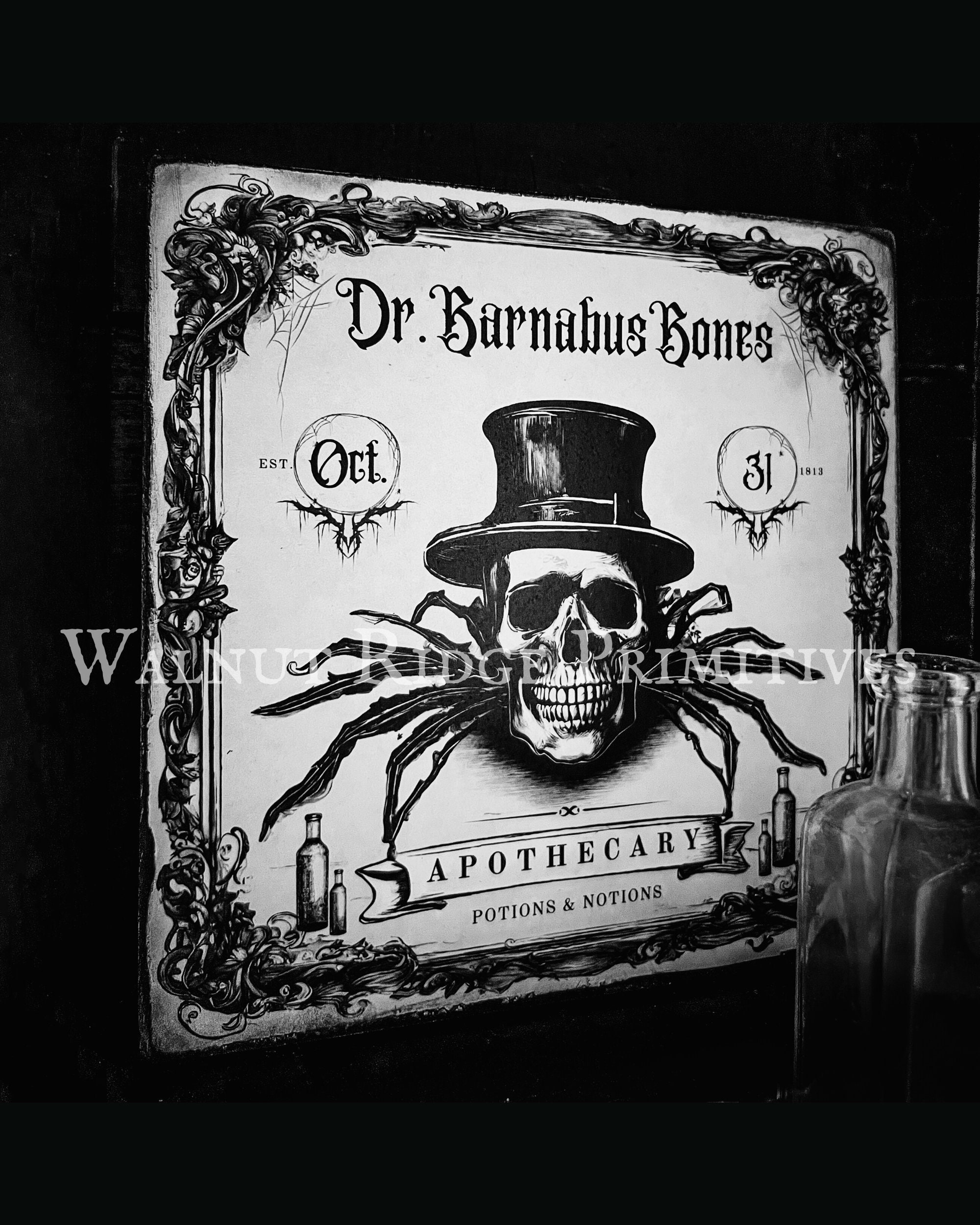 Halloween Apothecary Signs and Stand Instant Download Pattern - Etsy