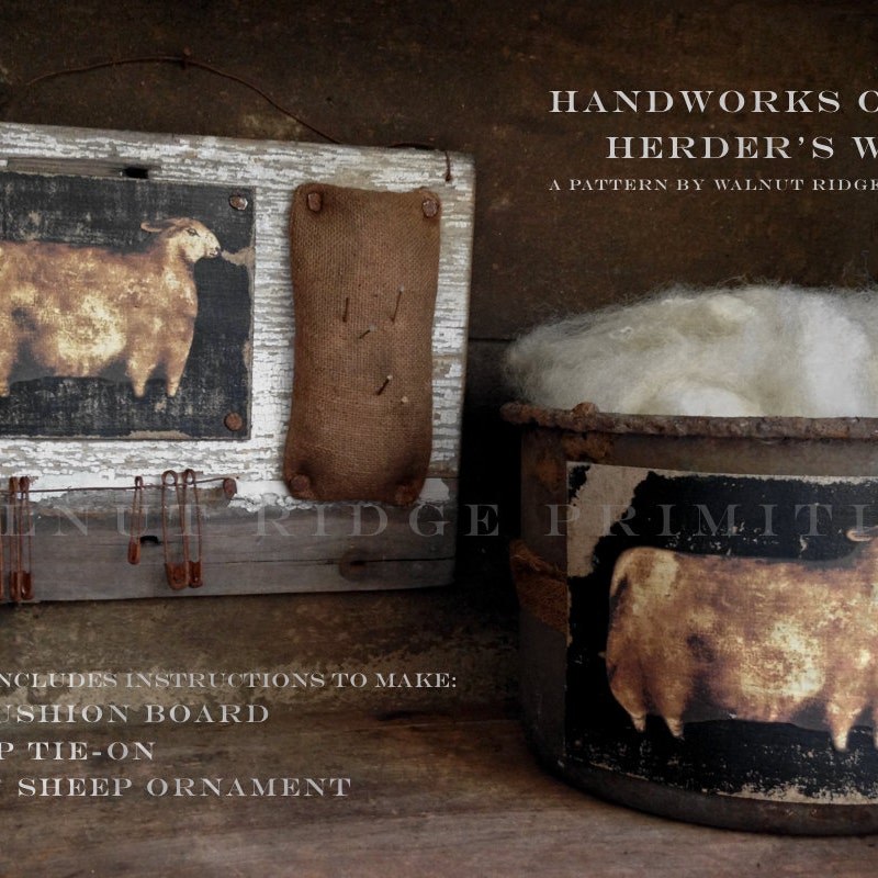 Primitive Sheep Pattern - Etsy