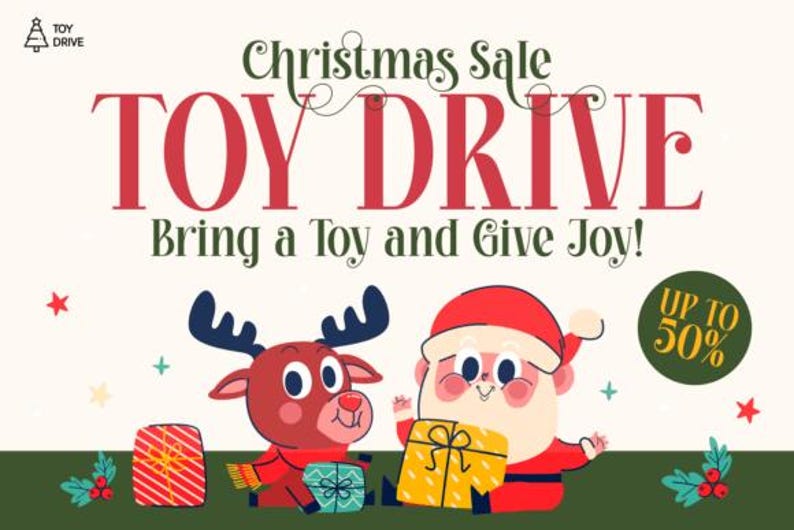 Christmas Font, Festive Serif Typeface, Holiday Dingbats (OTF/TTF ...