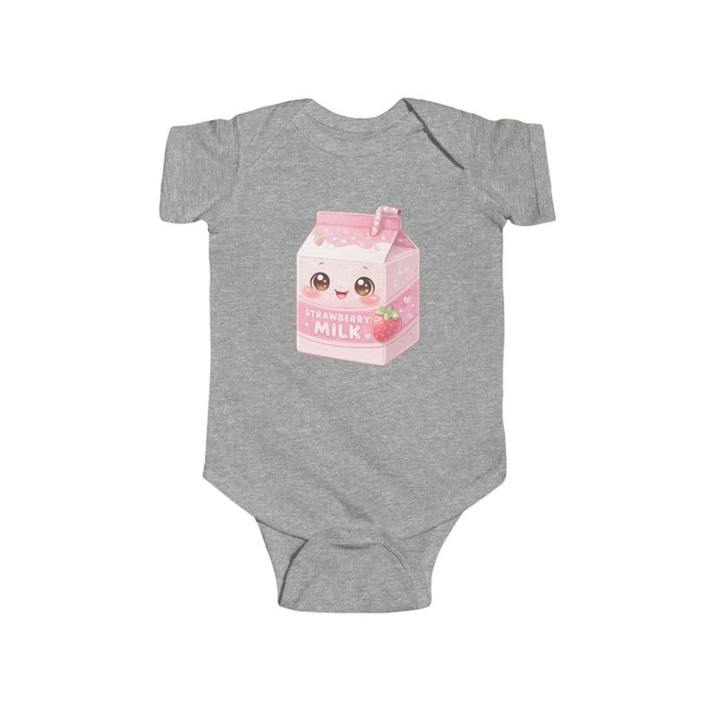 Kawaii Strawberry Milk Carton Infant Onsie| Cute Pink Drink Graphic - Etsy