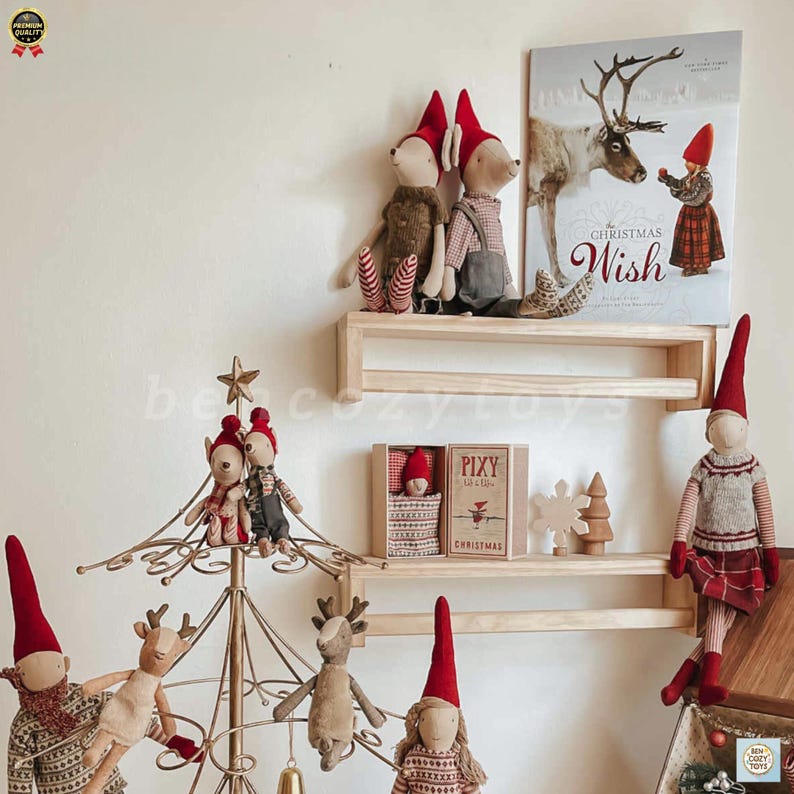 Medium Christmas Mouse Boy & Girl 13 Inches in Festive Outfit - Etsy