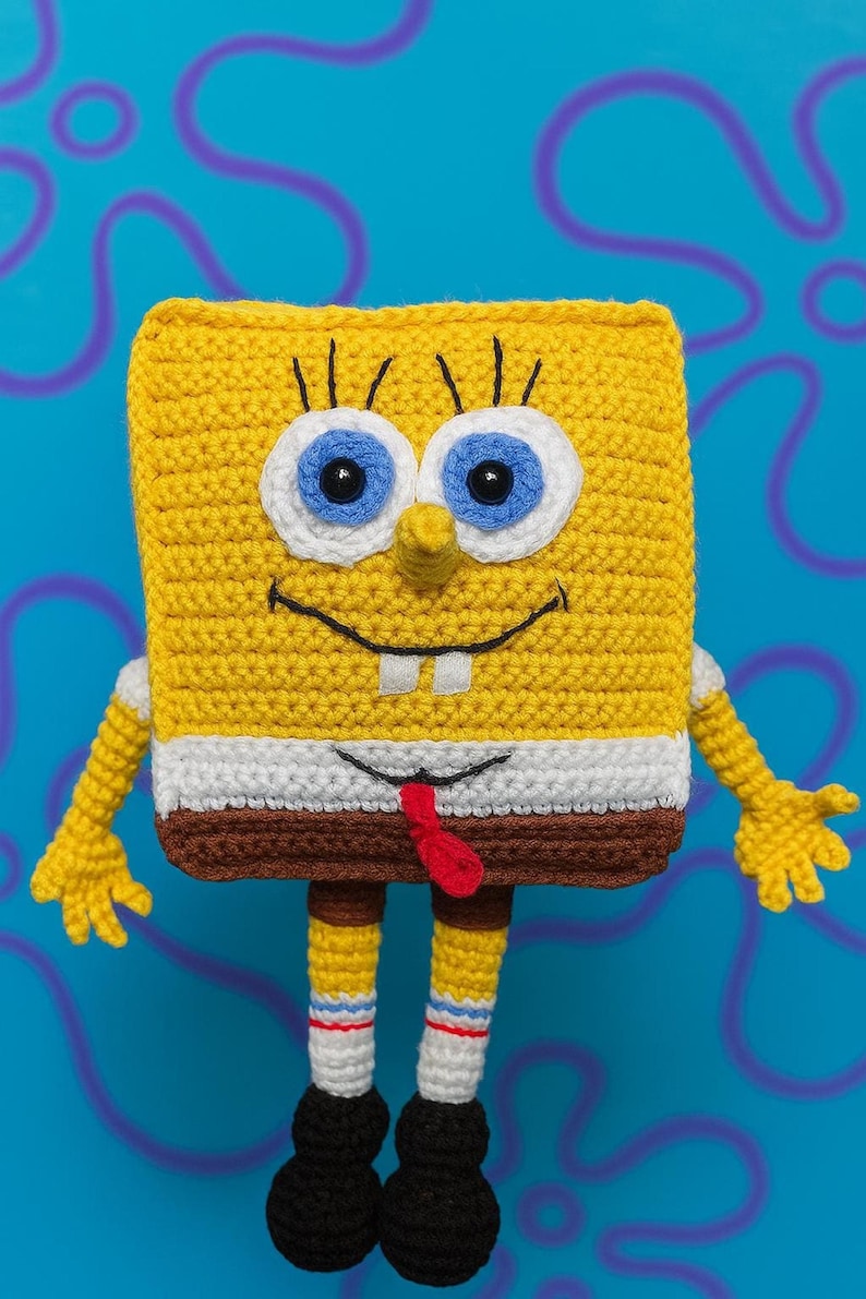 Spongebob and Plankton Crochet Pattern: Amigurumi PDF Tutorial (digital ...