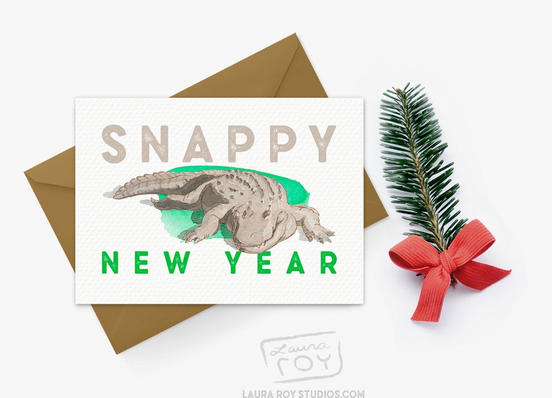 Snappy New Year Card/set - Etsy