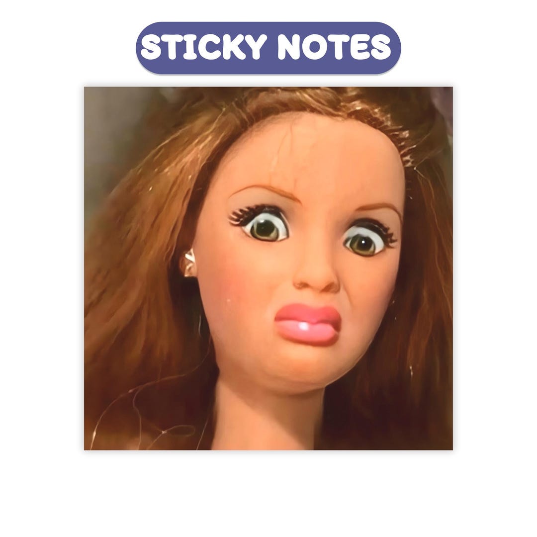 Doll Meme Sticky Notes - Etsy