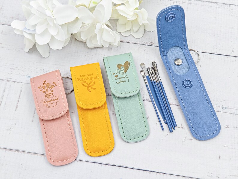 Customizable Portable Earwax Removal Kit,including 6 Pieces-metal Ear ...