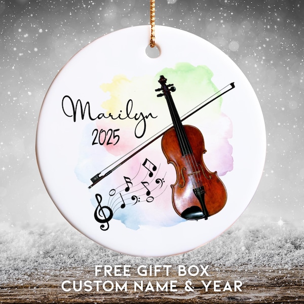 Violin Ornament - Etsy