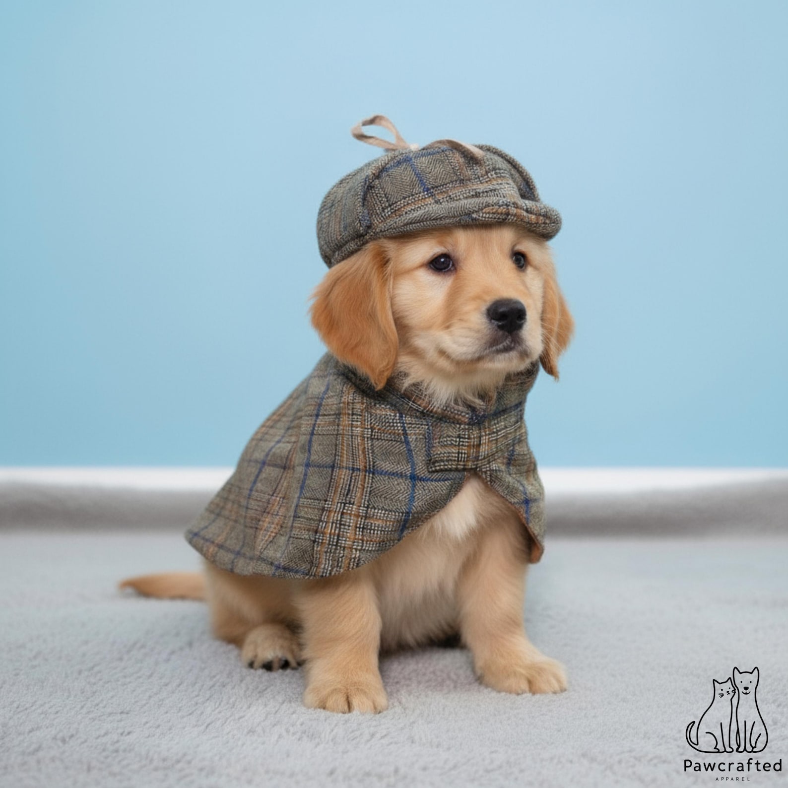 Pet Detective Costume for Cats – Vintage Dog Investigator Cape and Hat ...