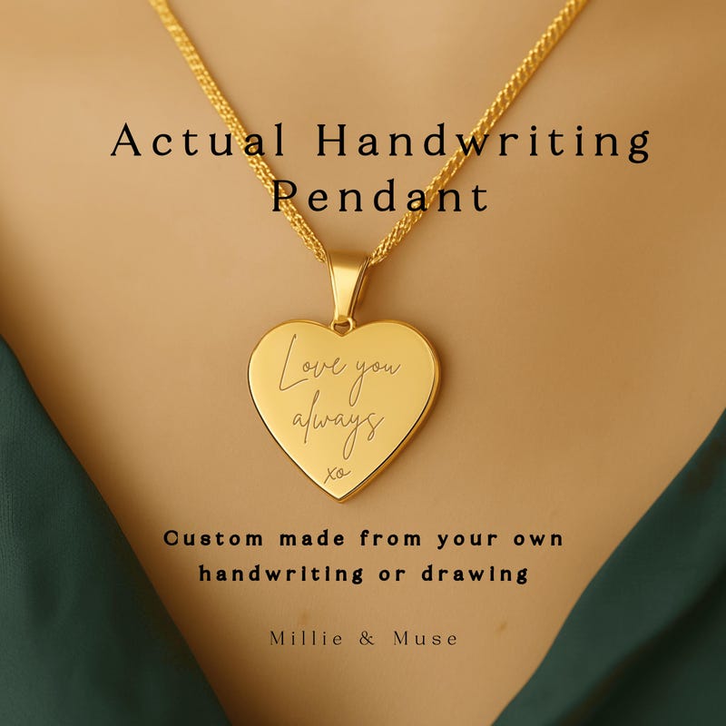 Handwriting Jewelry - Etsy