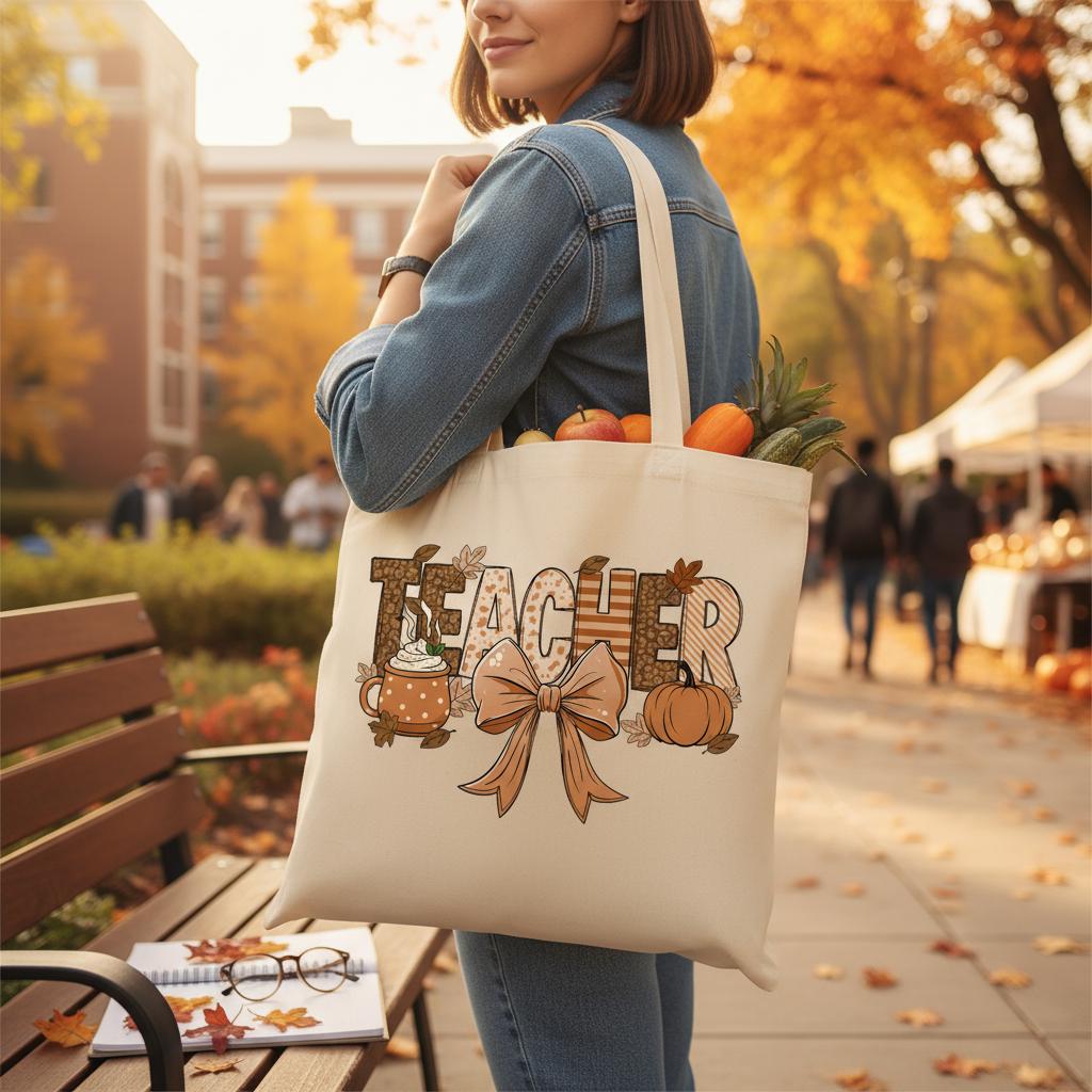 Fall Teacher PNG, Autumn Teacher Life Clipart, Teacher Fall Coquette ...