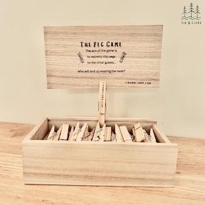 THE PEG GAME - Engraved Personalised Wooden Wedding and Party Game ...