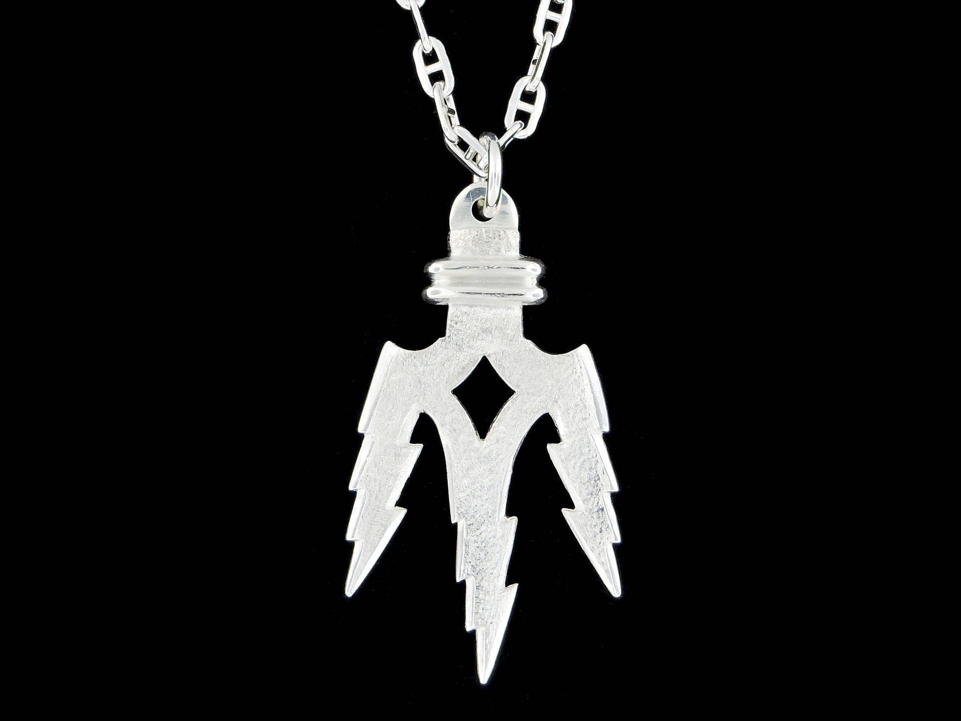 Sterling Silver Zeus and Poseidon's Lightning Bolt Trident - Etsy UK