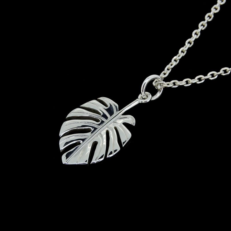 Monstera Necklace - Etsy
