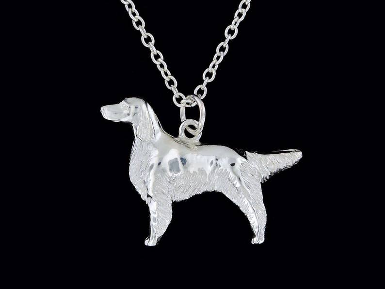 Sterling Silver Irish Setter Pendant or Necklace optional - Etsy