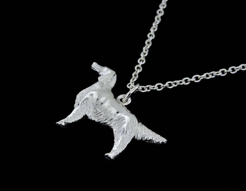 Sterling Silver Irish Setter Pendant or Necklace optional | Etsy