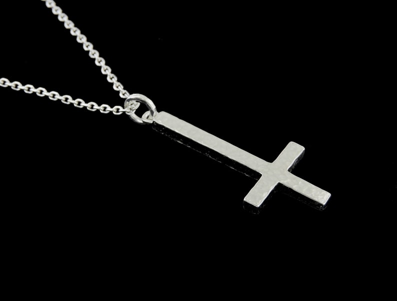 Sterling Silver Solid Inverted Petrine (cross of Peter) Pendant or ...