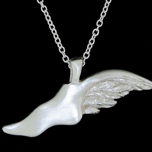 Sterling Silver Mercury's Winged Foot Pendant or Necklace (optional ...