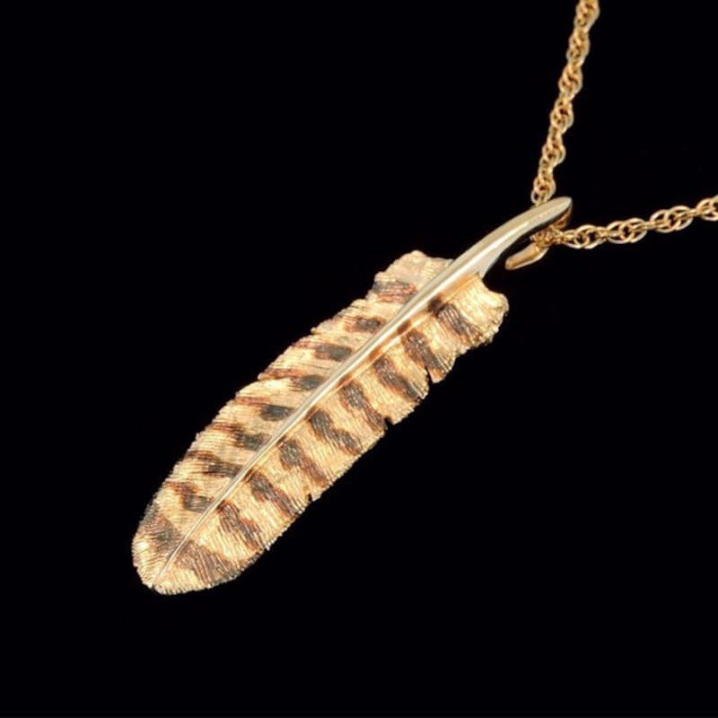 Feather Necklace - Etsy