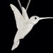 Sterling Silver Hummingbird Pendant With Sapphire, Ruby or Diamond Eye ...