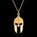 Medium 18K Yellow Gold Spartan Greek Helmet Pendant or Necklace ...