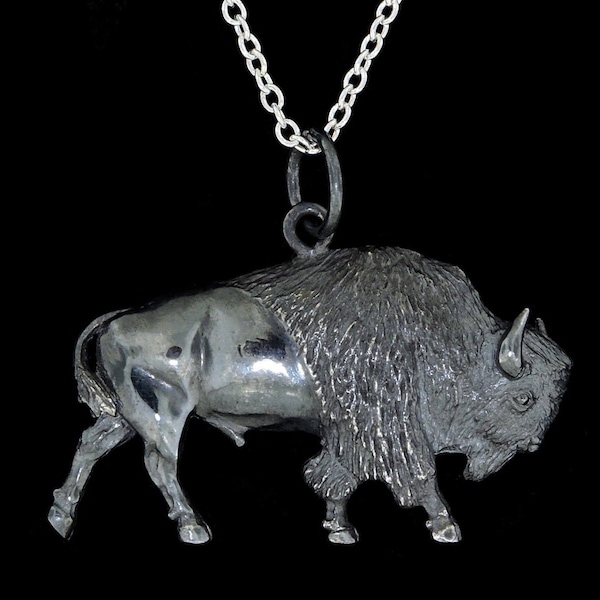 Bison Pendant - Etsy
