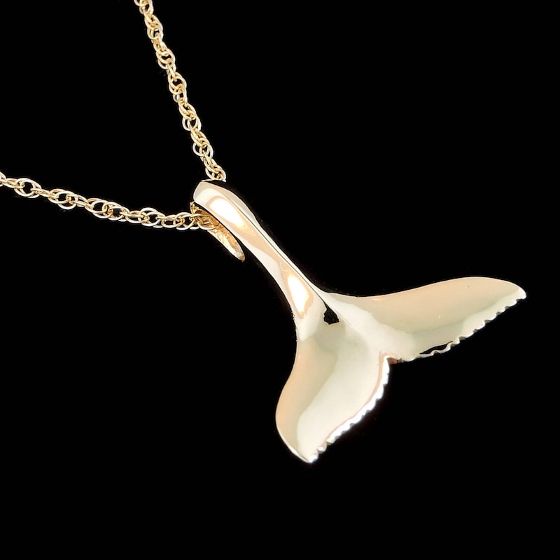 Whale Tail Pendant - Etsy