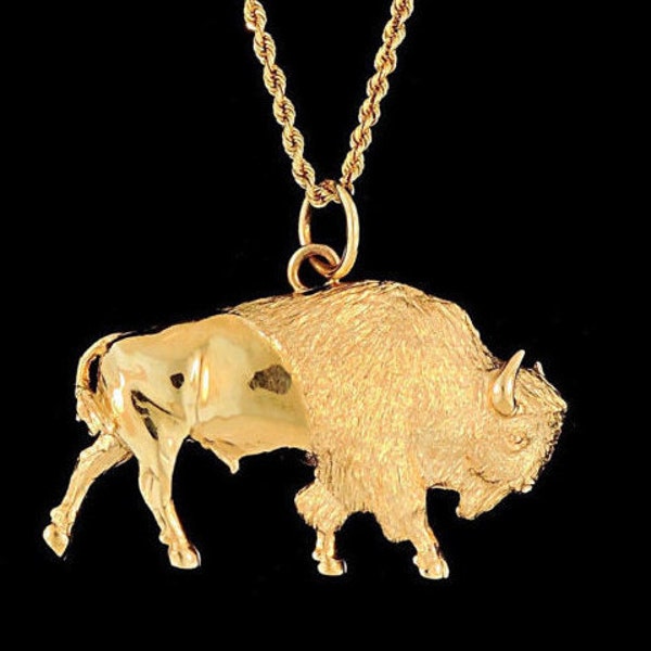 Bison Pendant - Etsy