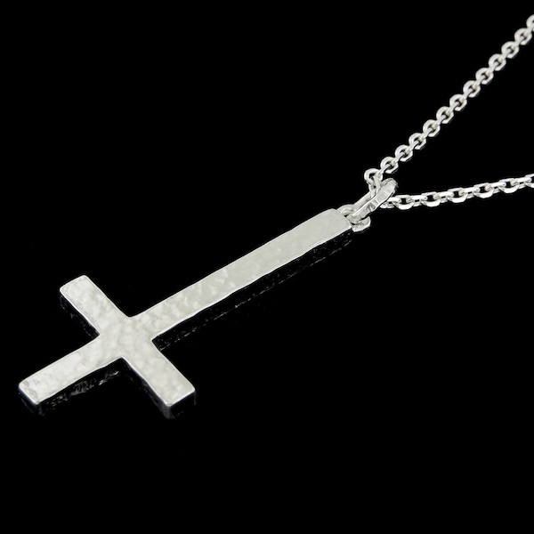 Inverted Cross Necklace - Etsy