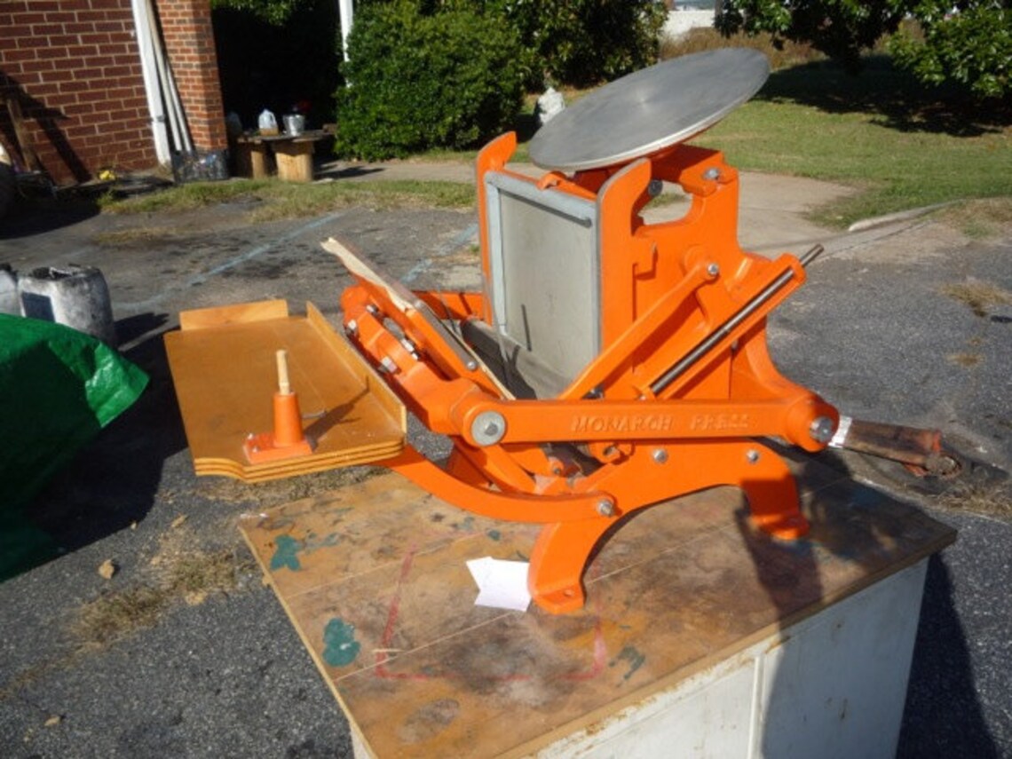 Craftsman Monarch 9x12 Tabletop Letterpress Like New 1976 Made of All ...