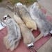 Lucky Rabbit's Foot Genuine Rabbit's Feet Key Chains Qty 12 One Dozen ...