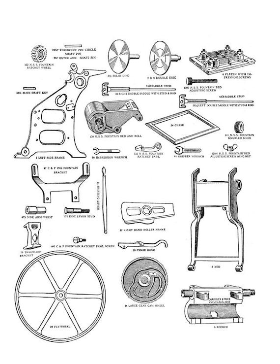 Platen Press Parts