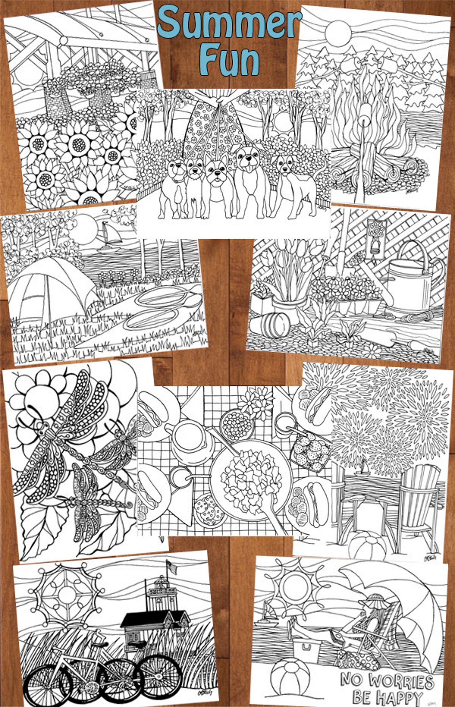 Carolyn Stich Coloring Books - Etsy