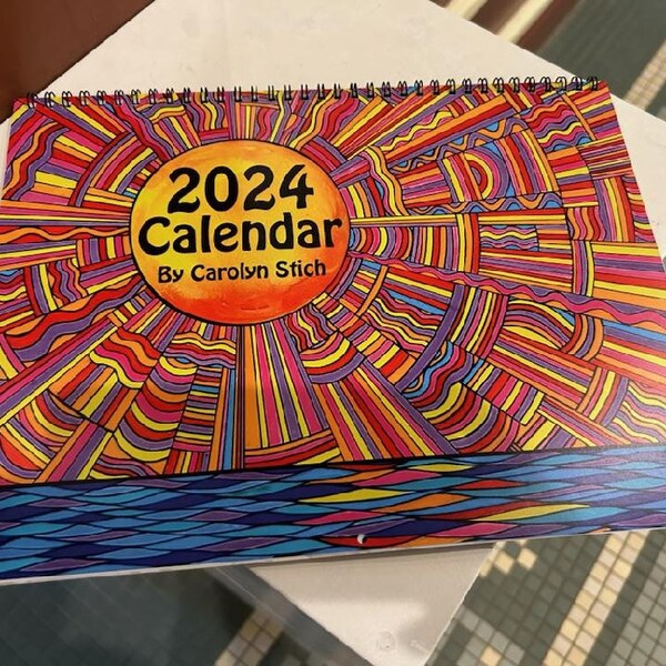 Colorful Calendar - Etsy