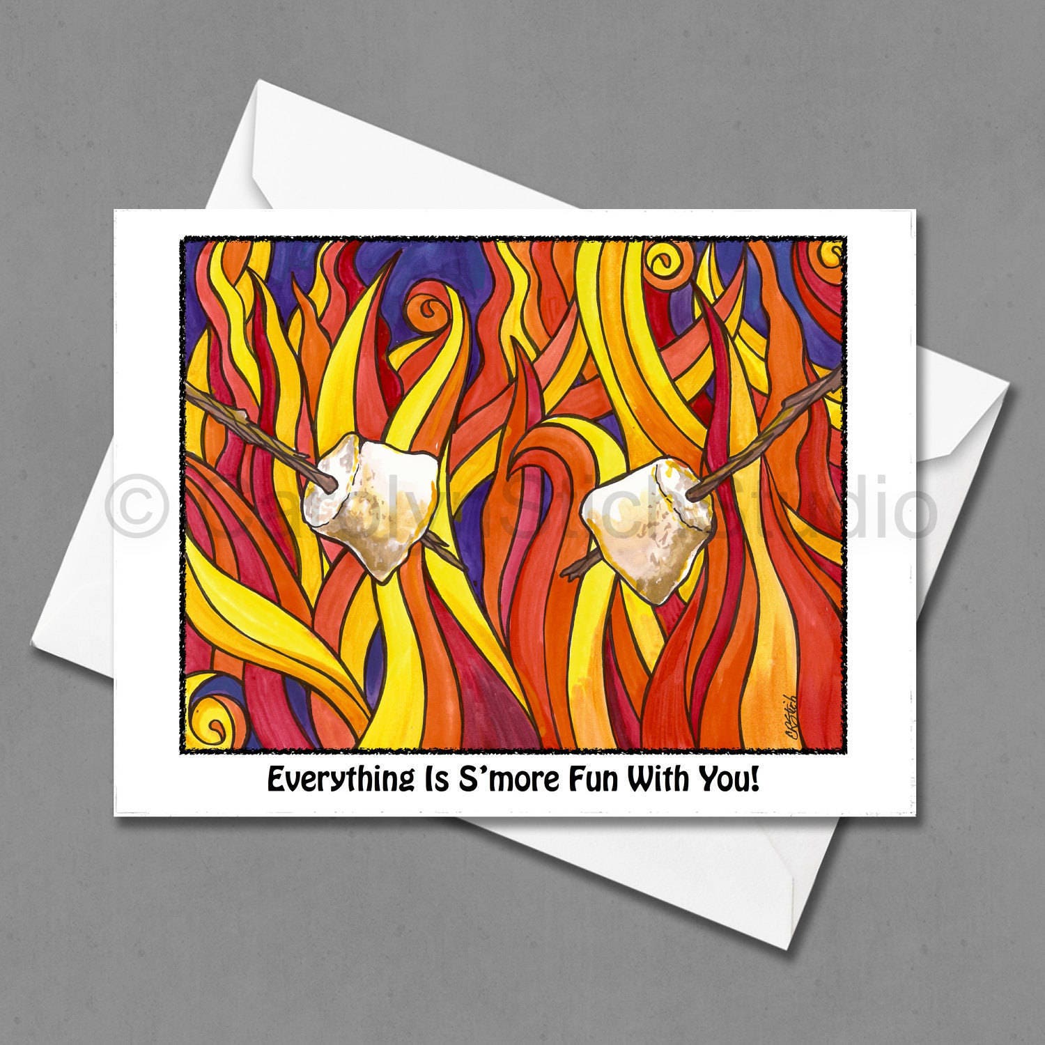 S more Fun 5x7 Greeting Card By Carolyn Stich Studio Etsy UK s-more-fun-5x7-greeting-card-by-carolyn-stich-studio-etsy-uk