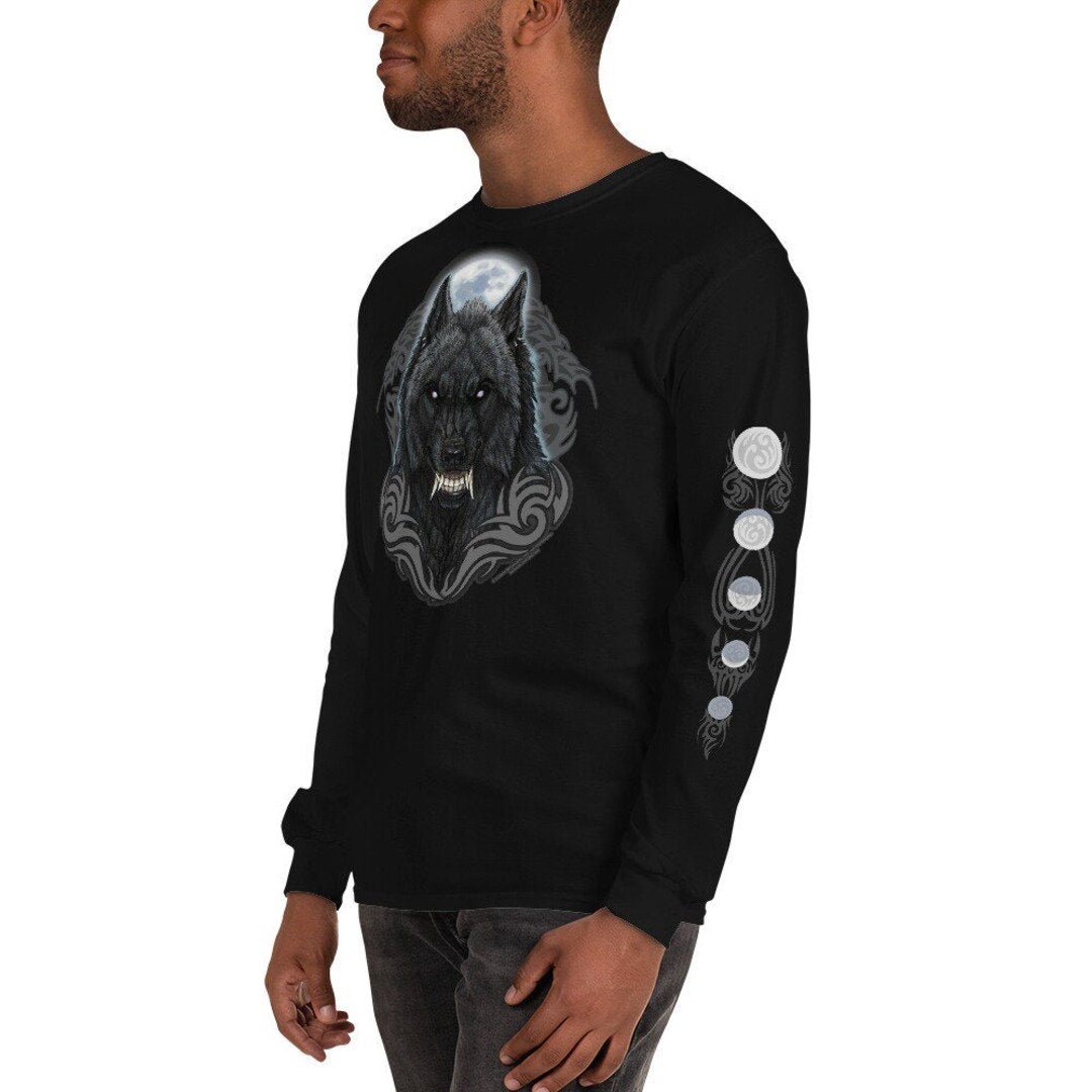Deluxe Werewolf Moon Long Sleeve Shirt - Etsy