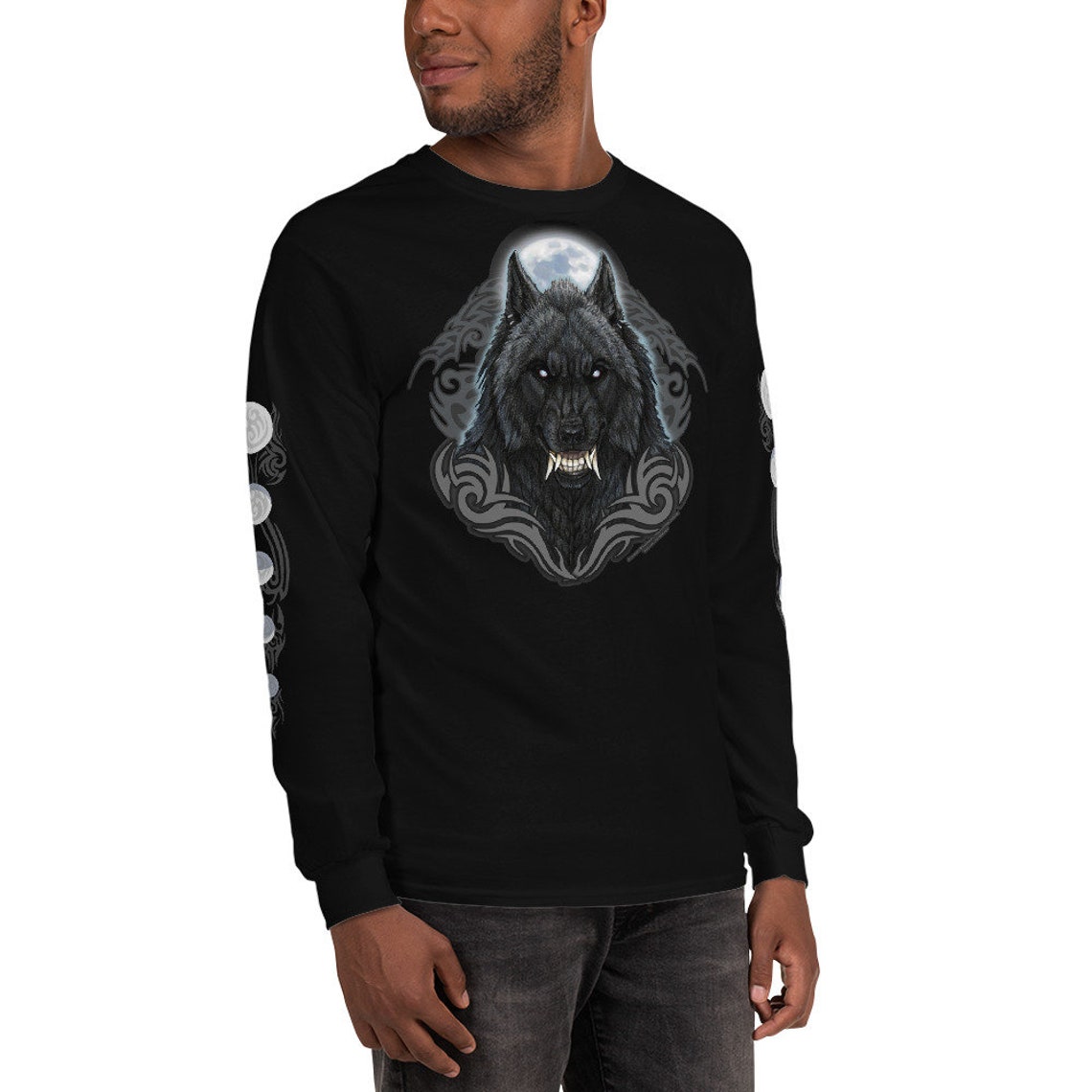 Deluxe Werewolf Moon Long Sleeve Shirt - Etsy