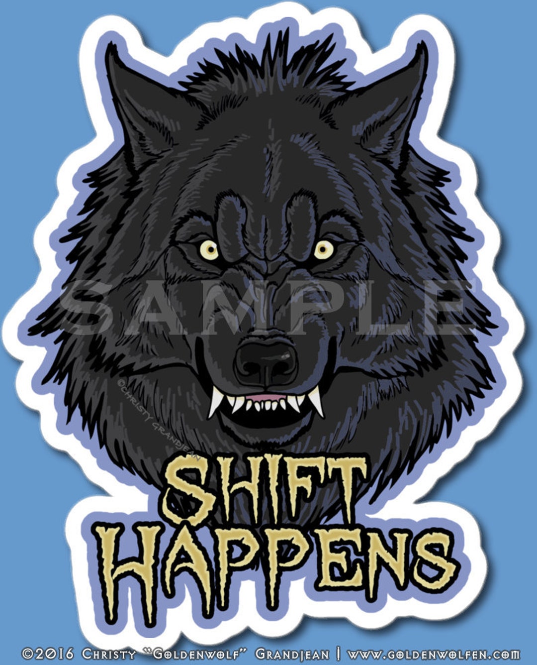Shift Happens Werewolf Sticker - Etsy