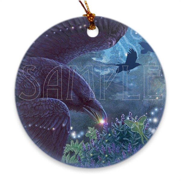 Raven Ornament - Etsy