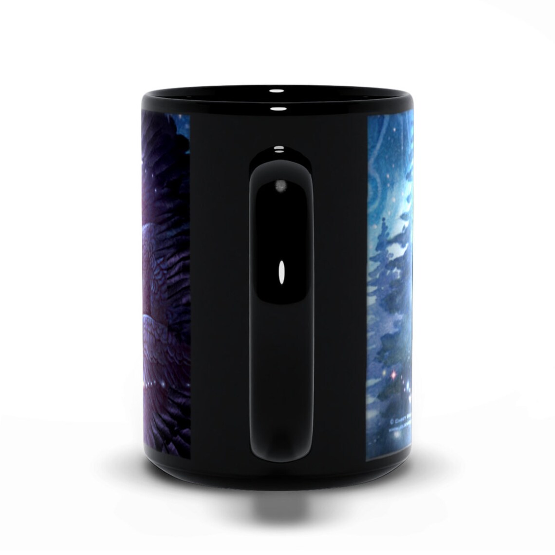 Starlight Raven Black Mug - Etsy