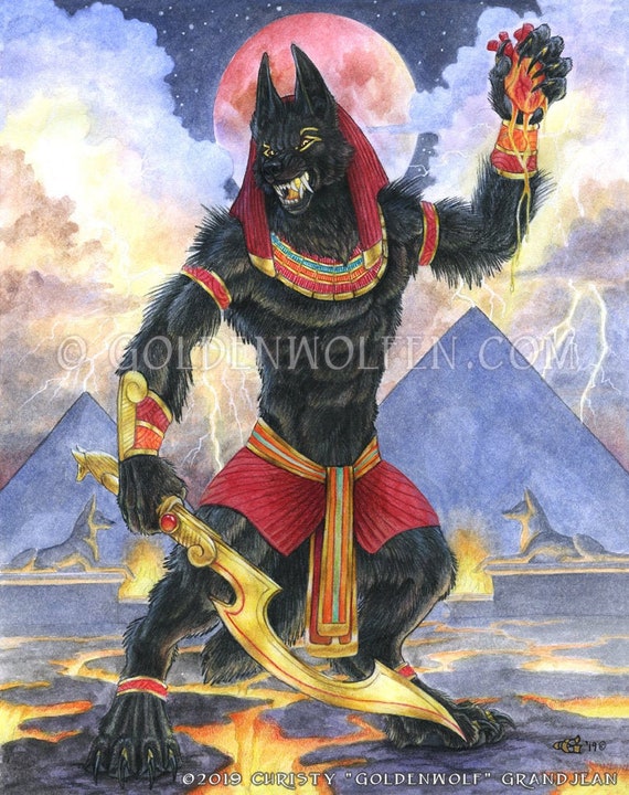 Dibujos Del Dios Egipcio Anubis El Dios Egipcio Anubis Mide El