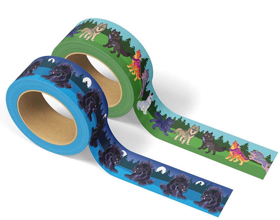Wuffies Wolf Wolves Werewolf Washi Tape - Etsy